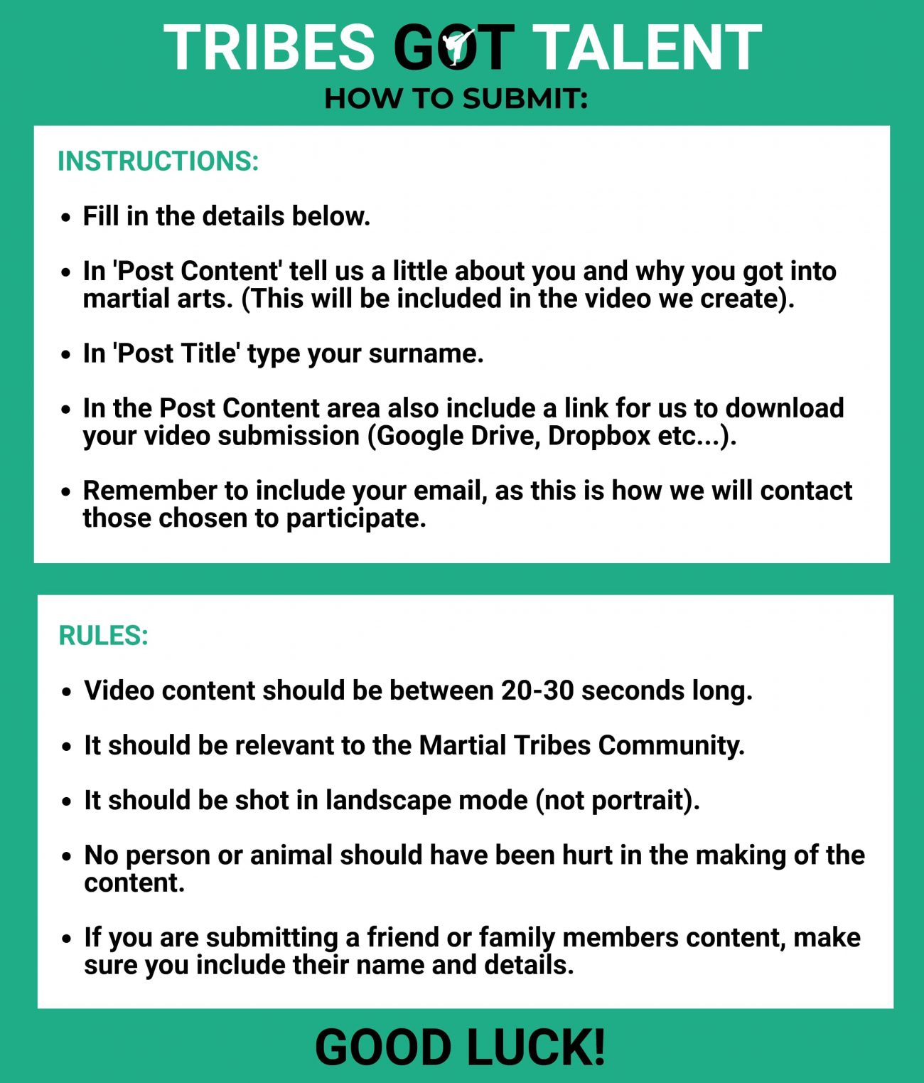 Tribes Got Talent Competition - Martial Tribes